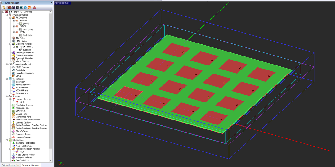 EM.Tempo Tutorial Lesson 4: Modeling A Patch Antenna Array - Emagtech Wiki